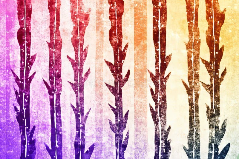 Watercolor Artwork Featuring Colorful Array Spring Blooms Stock Photos ...