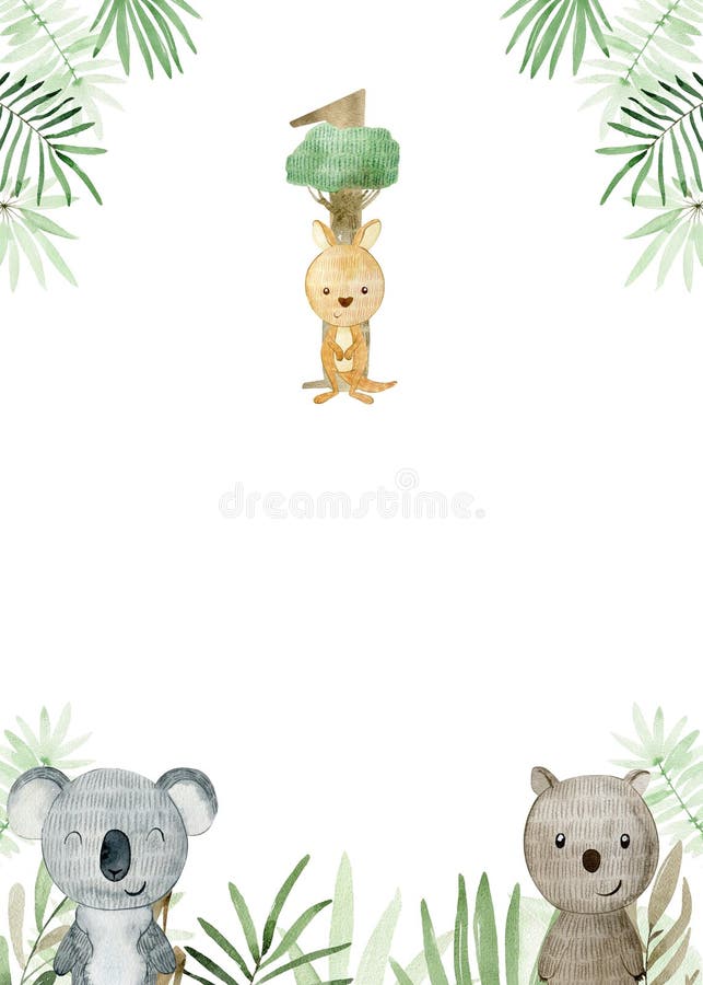 Australian Animals Frame Stock Illustrations – 86 Australian Animals ...