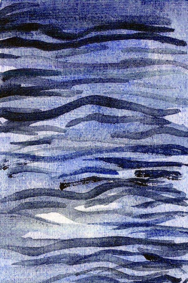 Watercolor Background with Deep Blue Grunge-style Spots Stock ...