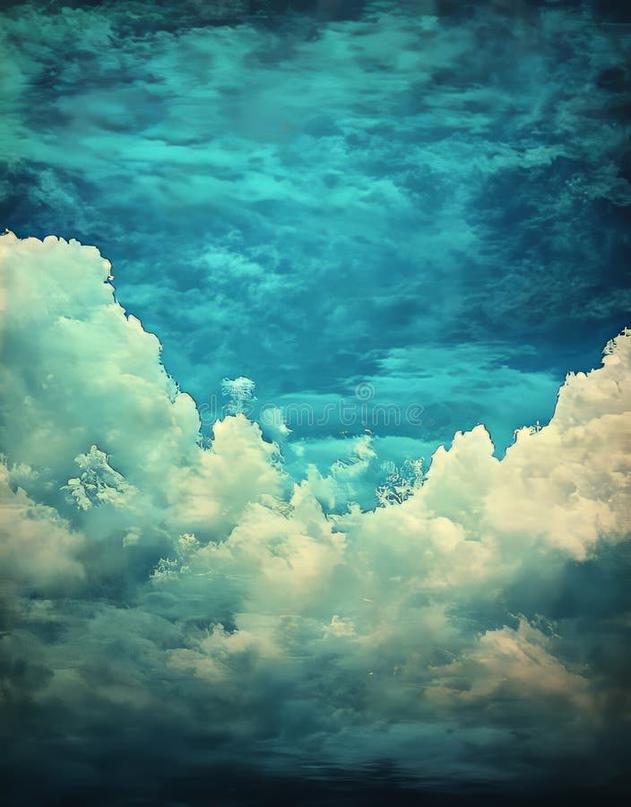 A Watercolor Background with Light Blue and Turquoise Tones Creates a ...