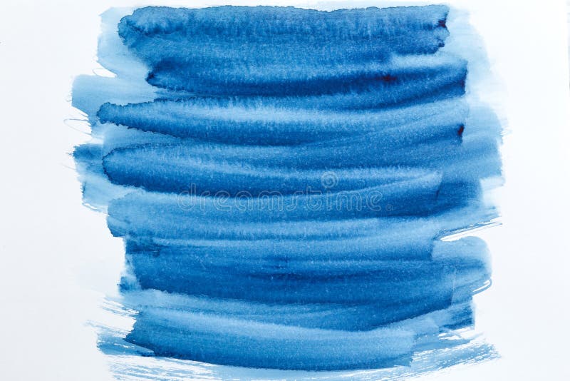 Watercolor Background. Paint Strokes Indigo Stock Photo - Image of ...