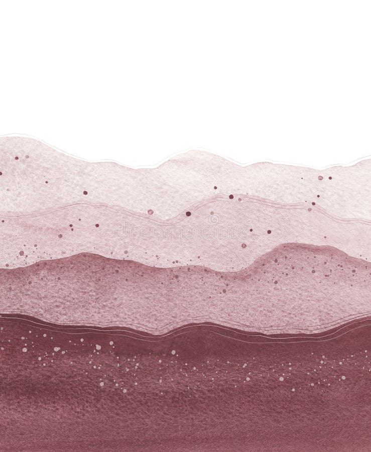 Watercolor Background with Waves and Spots of Paint. Stock Illustration ...