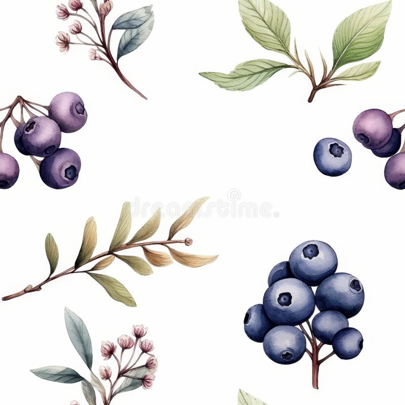Watercolor Berry Vector Set - Hand Drawn Fruit Illustrations for Design ...