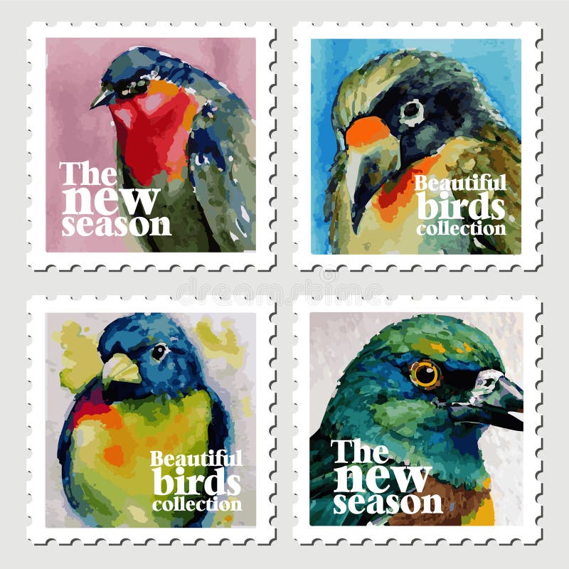 Wildlife Stamps Stock Illustrations – 625 Wildlife Stamps Stock ...