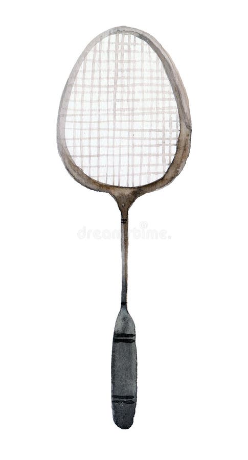 Badminton Racket. Badminton Racket Form Top Down Stock Image - Image of ...