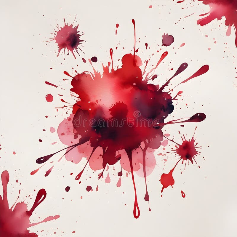 Bannerwatercolor Bloody Red Splashes Stock Illustrations – 2 ...
