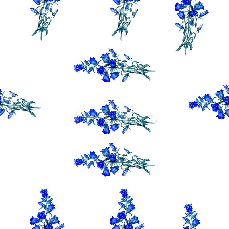 Blue Bells Set and a Wreath for Gift Stock Vector - Illustration of ...