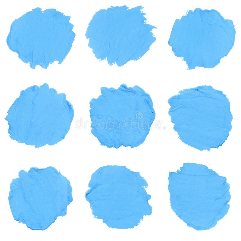 Watercolor Blue Brush Strokes Stock Illustration - Illustration of ...