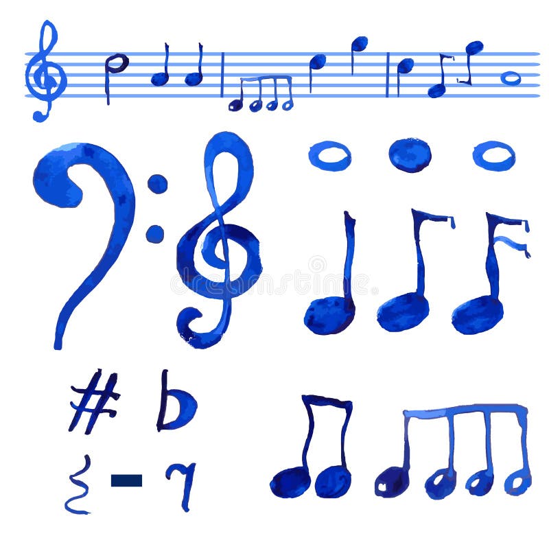 Music Notes. Vector Illustration Stock Vector - Illustration of audio ...