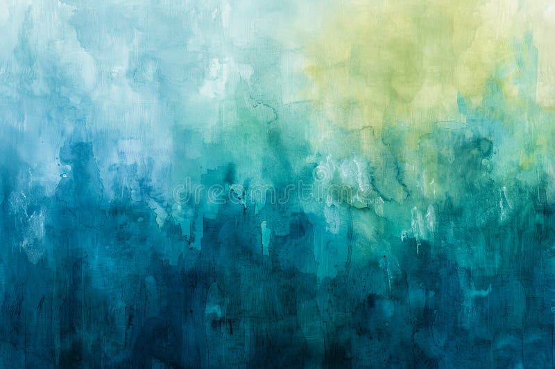 Watercolor Blue Painting stock illustration. Illustration of abstract ...