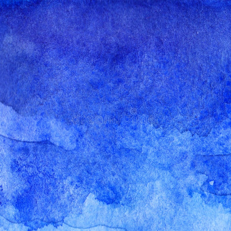 Watercolor Blue Sky Water Space Galaxy Abstract Background Stock ...