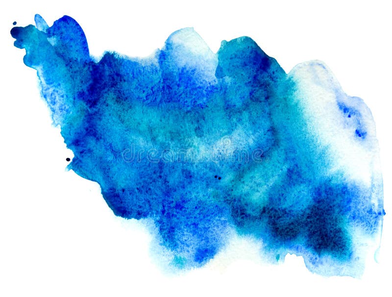 Watercolor Blue Splash Artwork Background Stock Photo - Image of grunge ...