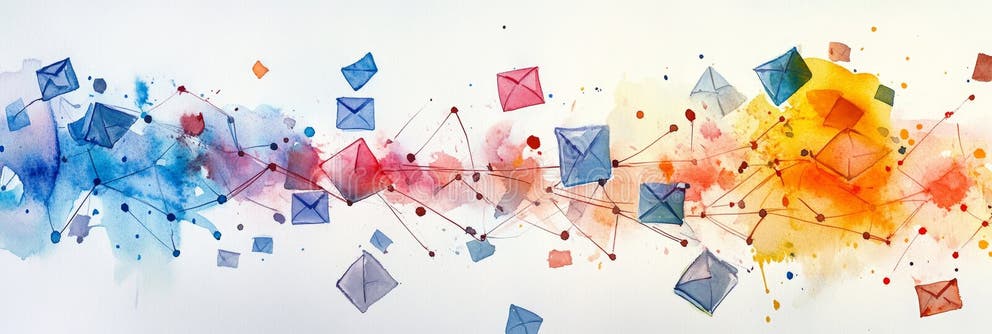 Watercolor Botnet Spam Email Network Visualizing a Botnets Spam Email ...