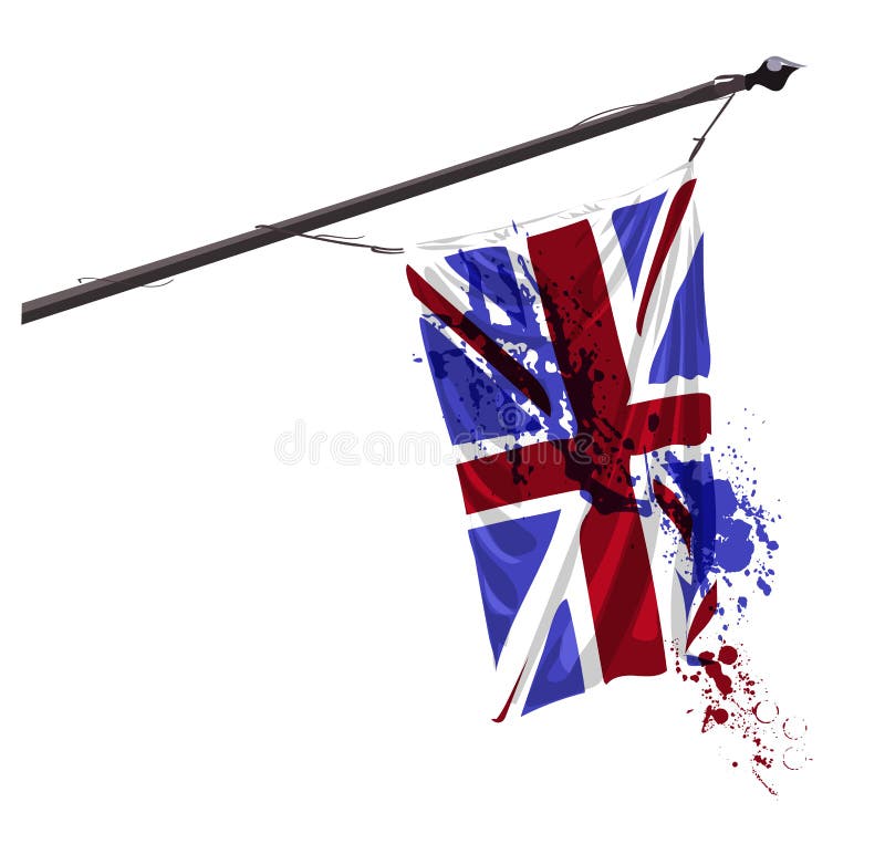 Watercolor British Flag Watercolor Paint Vector Illuatration Clip Art ...