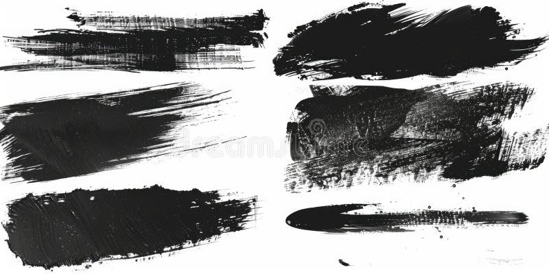 Watercolor Brush Paint Marks Stock Photo - Image of brush, lines: 366823690