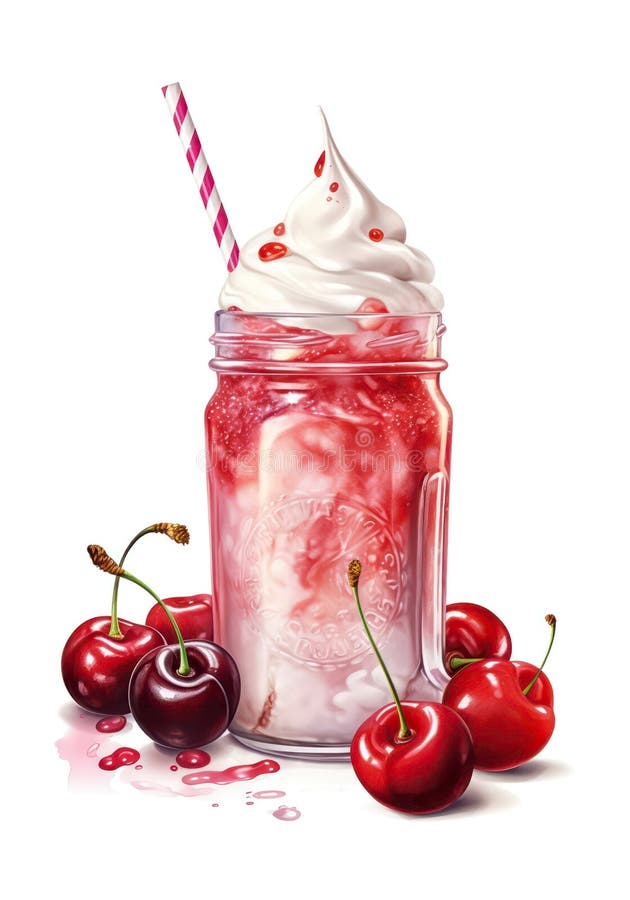 Milkshake Watercolor Stock Illustrations – 509 Milkshake Watercolor ...