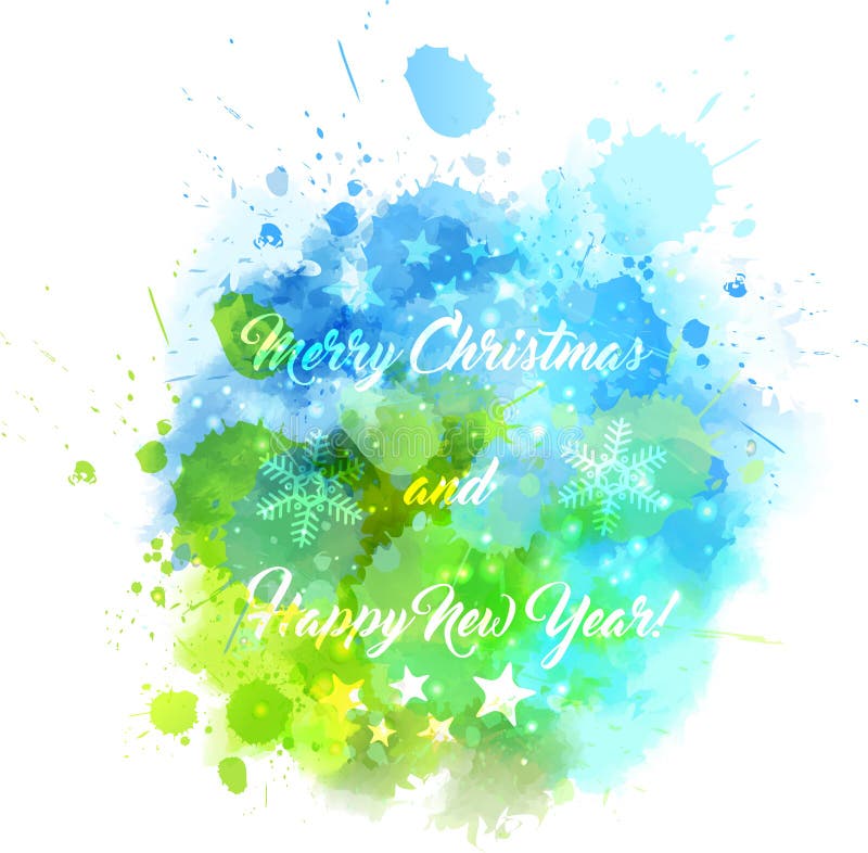 Watercolor Christmas Background Stock Vector - Illustration of ...