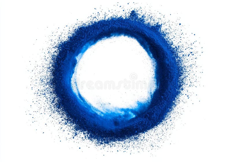 Watercolor Circle Spray Brush Isolated on White Stock Image - Image of ...