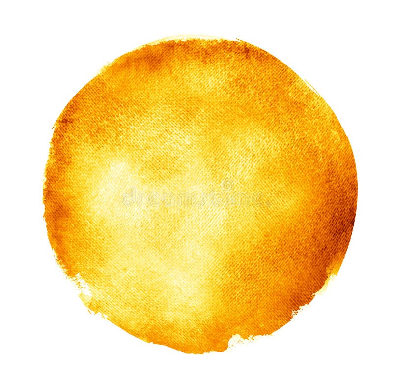 Watercolor circle on white stock illustration. Illustration of white ...