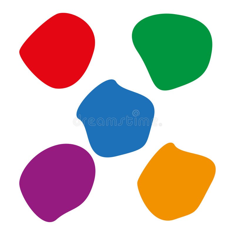 Watercolor Color Spots. Graphic Element. Vector Illustration Stock ...