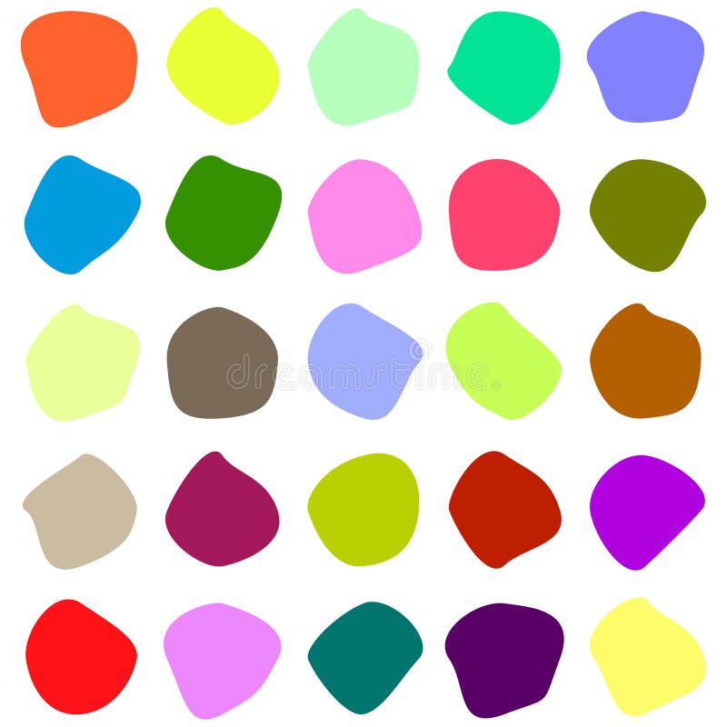 Watercolor Color Spots. Graphic Element. Vector Illustration Stock ...