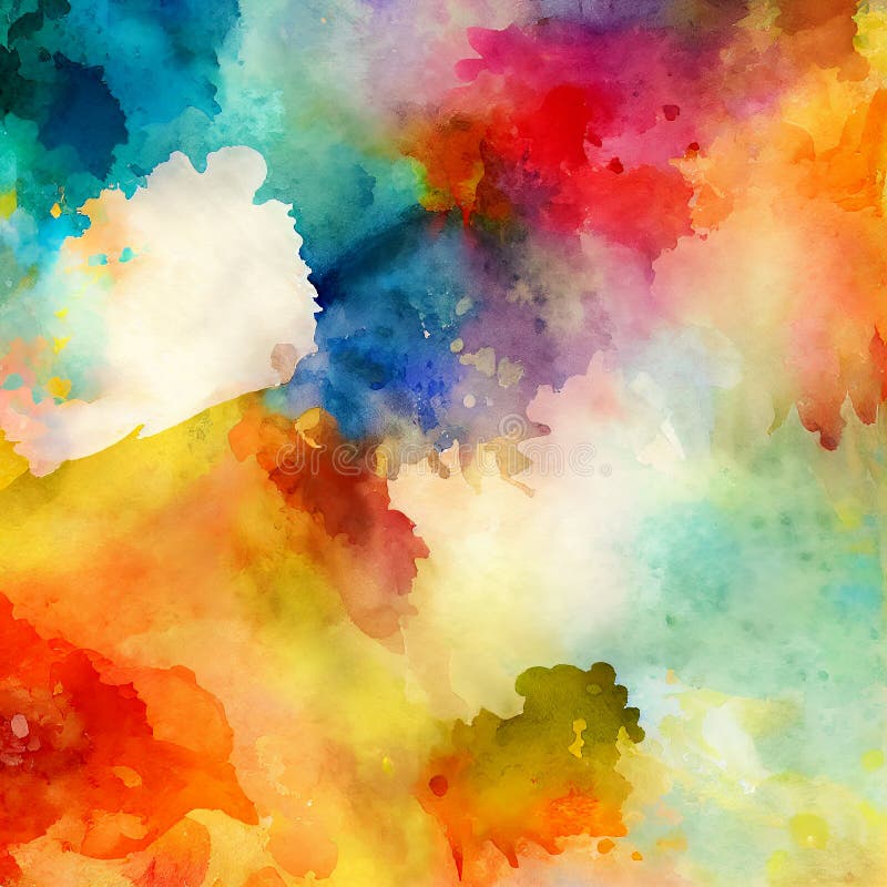 Watercolor Colorful Abstract Background. Abstract Watercolor Paint ...
