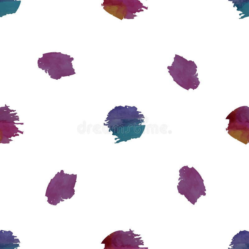 Watercolor Drops Vector Seamless Pattern Colorful Stock Vector ...
