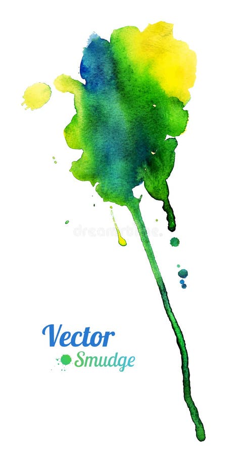 Watercolor colorful stain stock vector. Illustration of colorful - 52384507