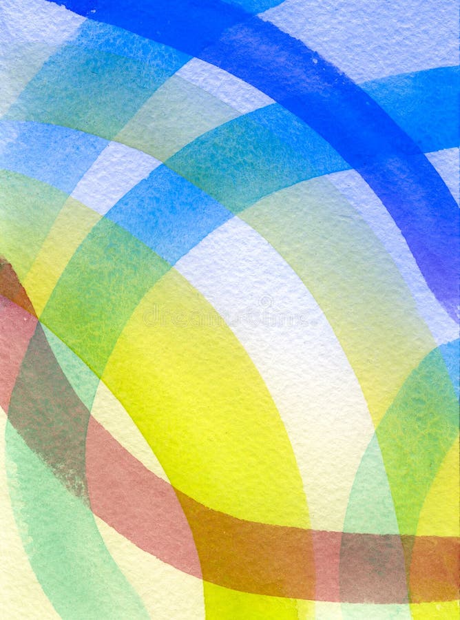 Watercolor Colorful Strokes Pattern Stock Illustration - Illustration ...
