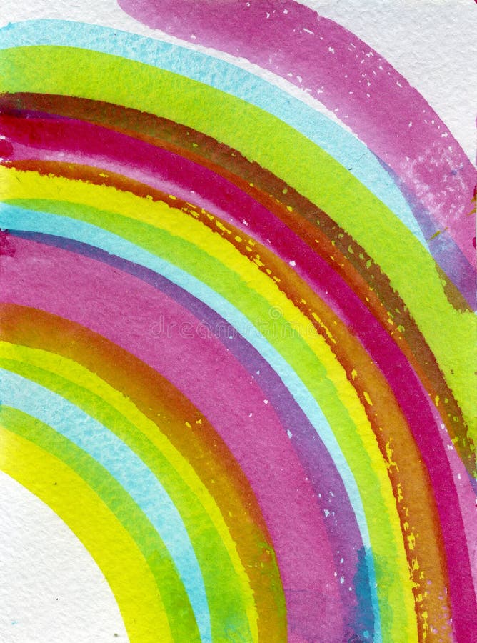 Watercolor Colorful Strokes Pattern Stock Illustration - Illustration ...