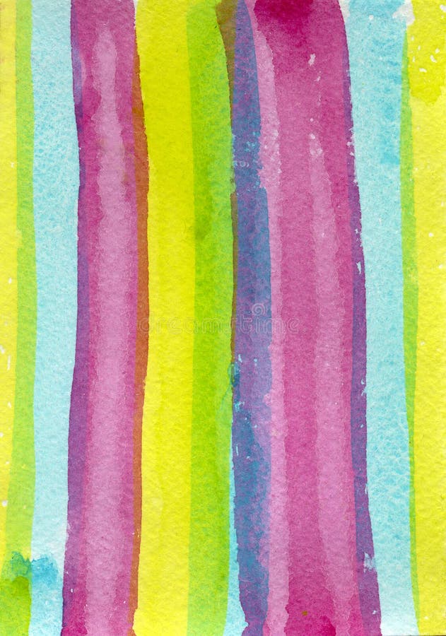 Watercolor Colorful Strokes Pattern Stock Illustration - Illustration ...
