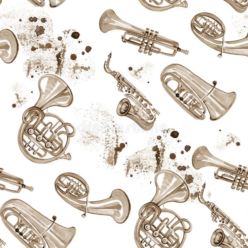 Copper Music Notes.3D Illustration. Stock Illustration - Illustration ...