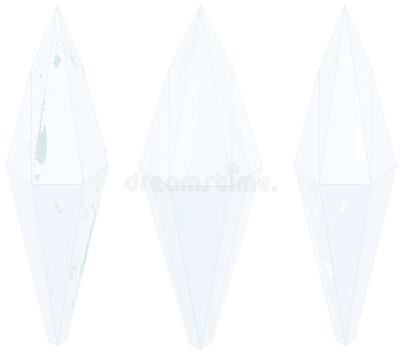 Watercolor Crystals Set. Diamond Form. Magic Crystals. Vector. Stock ...