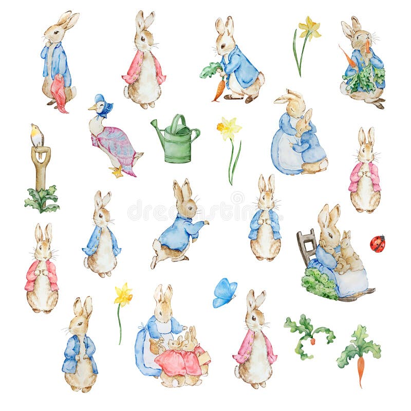 Peter Rabbit Blue Jacket Stock Illustrations – 85 Peter Rabbit Blue ...