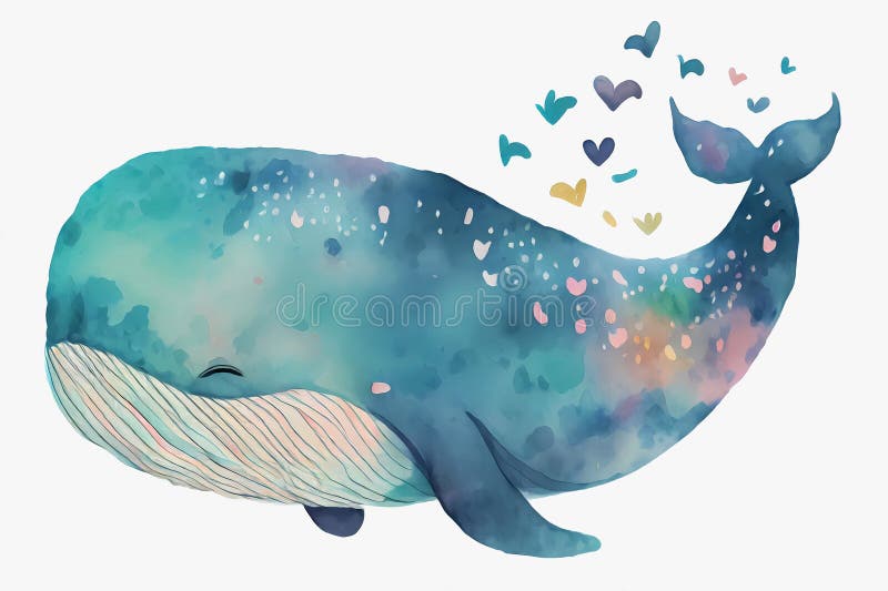 Whale Drawing, Whale Pencil Drawing Vintage. Generative Ai Stock ...