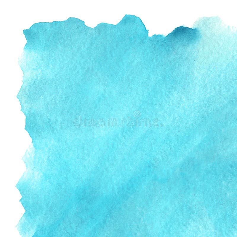 Watercolor Cyan Blue Sky Water Sample Texture Backdrop Background Stock ...