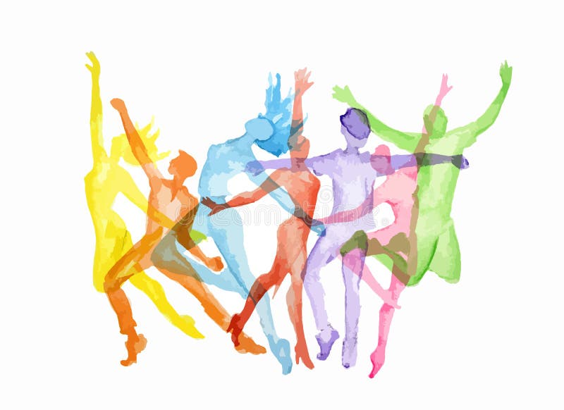 Dance Watercolor Stock Illustrations – 5,395 Dance Watercolor Stock ...
