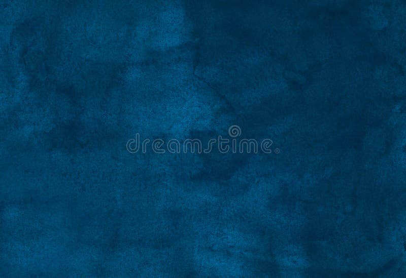 Watercolor Deep Ink Blue Background Texture. Liquid Teal Blue Backdrop ...