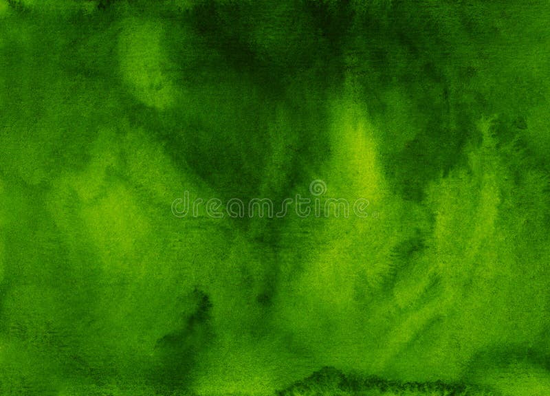 Watercolor Deep Poison Green Background Texture Stock Illustration ...