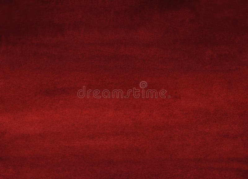 Watercolor Deep Red Ombre Background. Carmine Color Gradient Texture ...