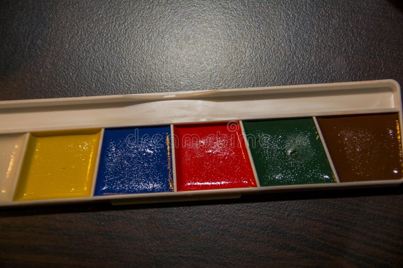 Watercolor in Different Colors. Watercolor for Drawing Stock Image ...