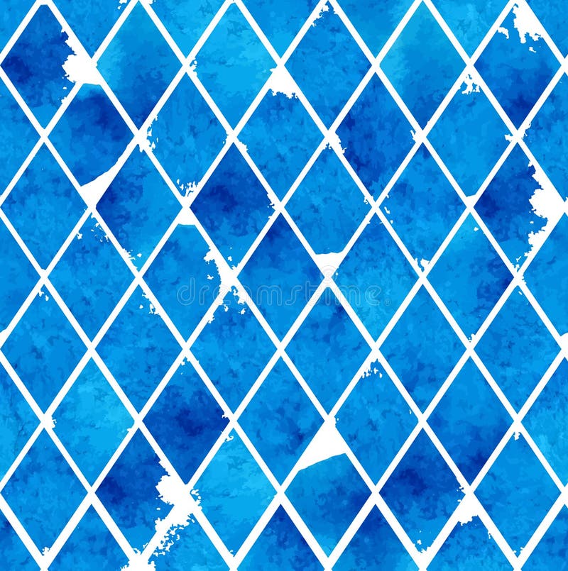 Watercolor Doodle Seamless Pattern. Geometric Rhombus Ornament in ... Watercolor Doodle Seamless Pattern. Geometric Rhombus Ornament in ...