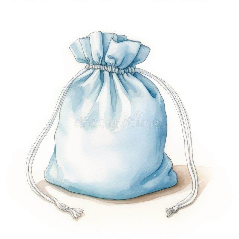 Drawstring Bag Illustration Stock Illustrations – 510 Drawstring Bag ...
