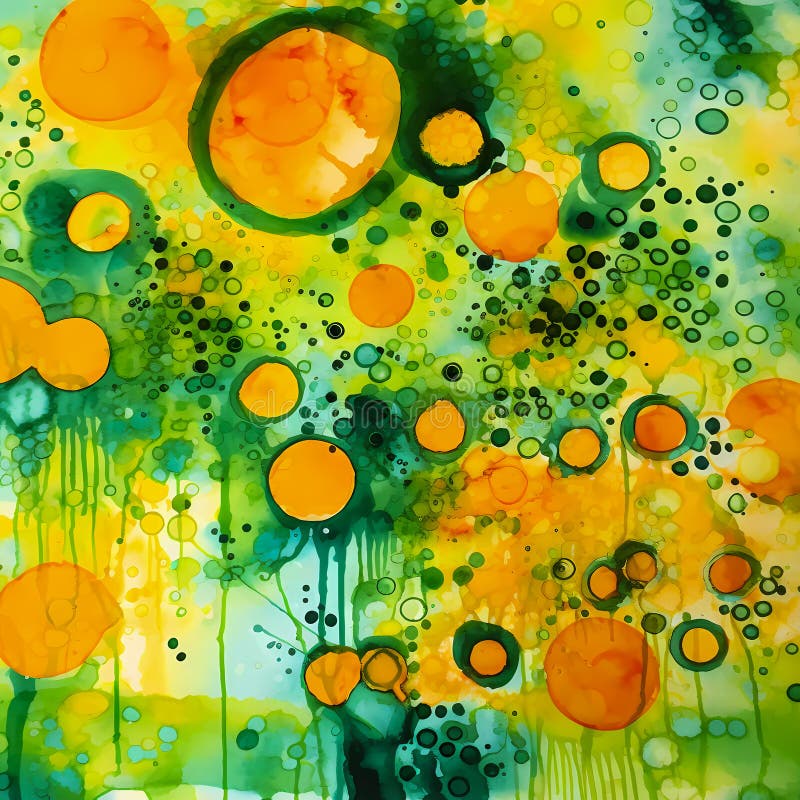 Watercolor Dreams: Abstract Flowing Background, Generative AI Stock ...