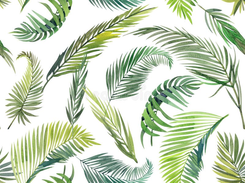 Watercolor Set of Palm Sunday: Jesus Christ on a Donkey, Palm Branches ...