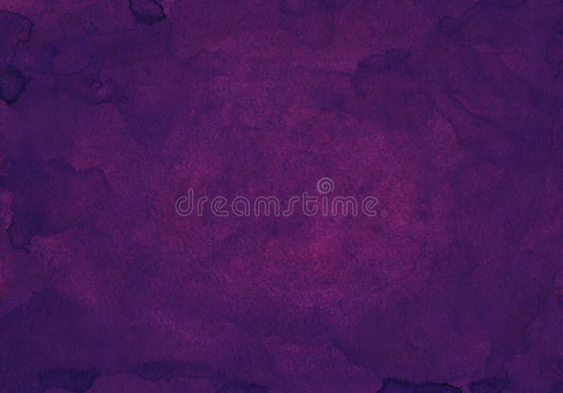 Watercolor Elegant Deep Violet Background Texture. Watercolour Abstract ...