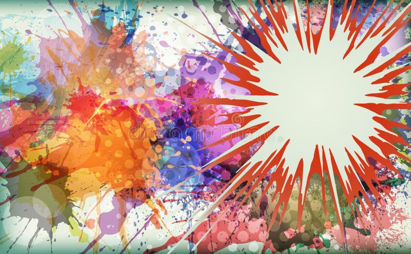 Watercolor Explosion Paint Abstract Vector Stock Vector - Illustration ...