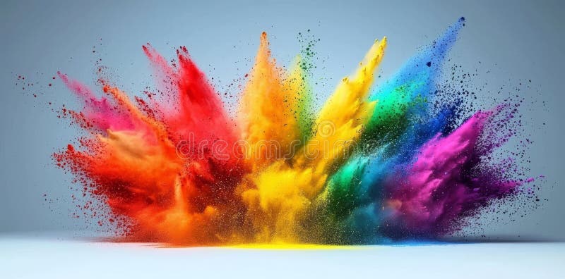 Watercolor Explosion of Colors, Abstract Art, Colorful Art Stock Photo ...