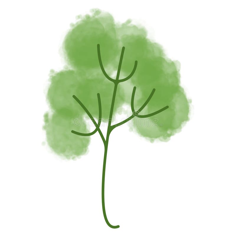 Watercolor Floral Element Design Asset Stock Illustration ...