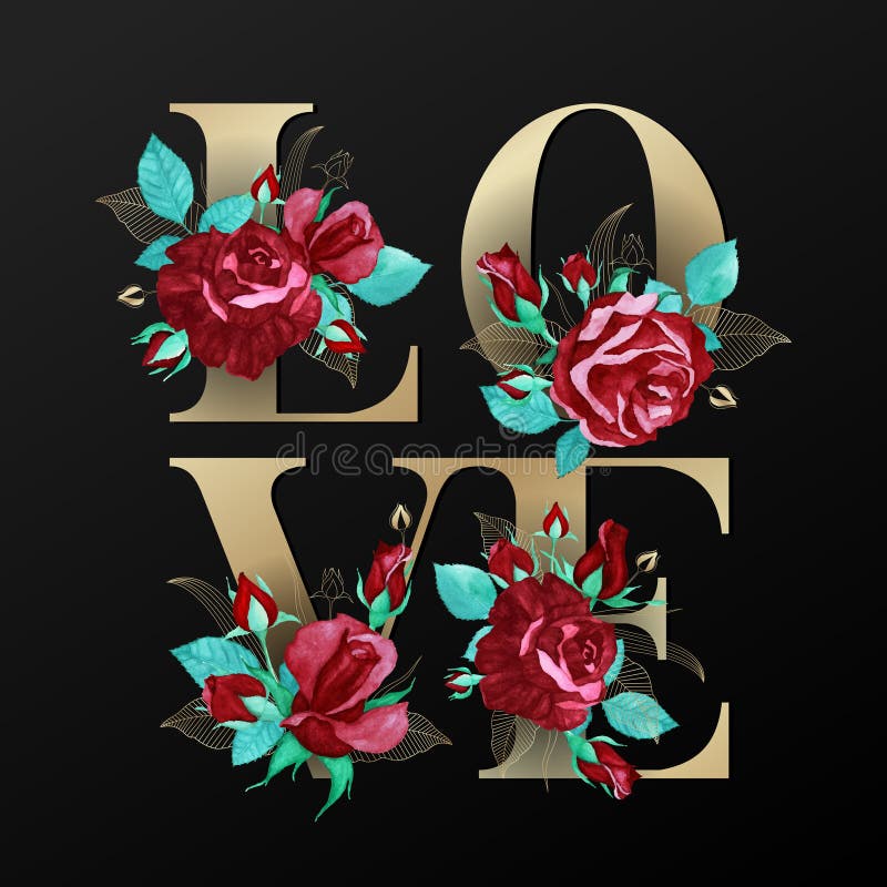 Watercolor Floral Frame Multi Purpose Background Stock Vector ...